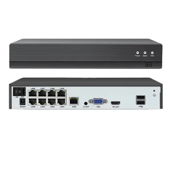 Xmeye 4k 4ch Poe Nvr 8channel Video Recorder For 48v Poe 8mp 5mp ...