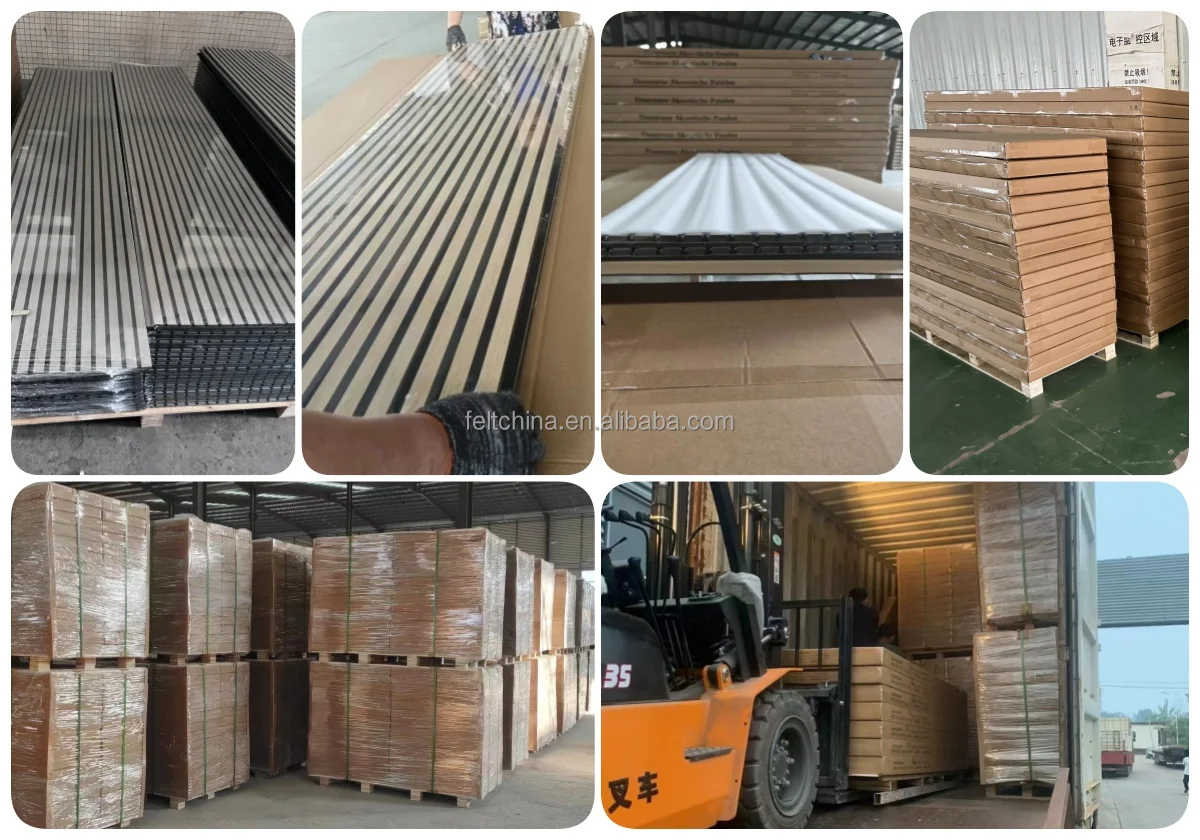 Studio Acoustic Panels 3d Fluted Felt Backed Wood Slats Wall Panels ...