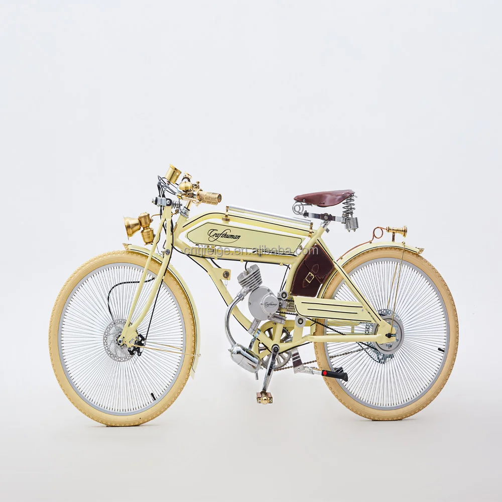 Vintage Electric Retro Bicycle with 60KM Mileage & Comfort Saddle