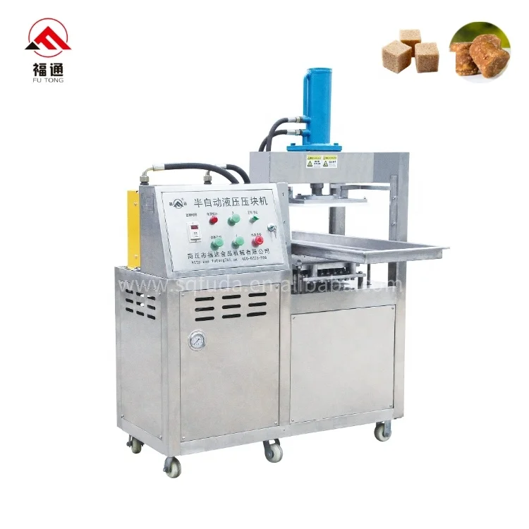 Futong Semi-automatic Block Press Almond Green Bean Cake Making Machine ...