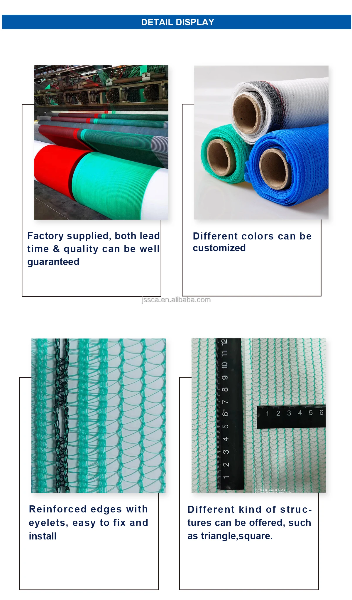 High Quality Screen Construction Safety Scaffold Netting Mesh For ...