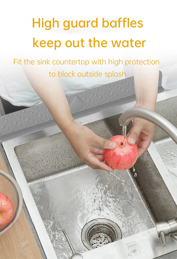 Factory Outlet Kitchen Sink Water Baffle Sink Countertop Splash Damper ...