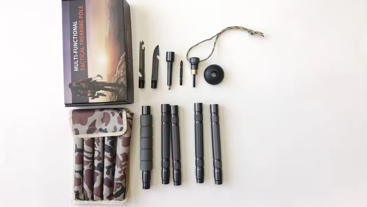 Tactical Aluminium Trekking Pole - Ideal for Outdoor Adventures