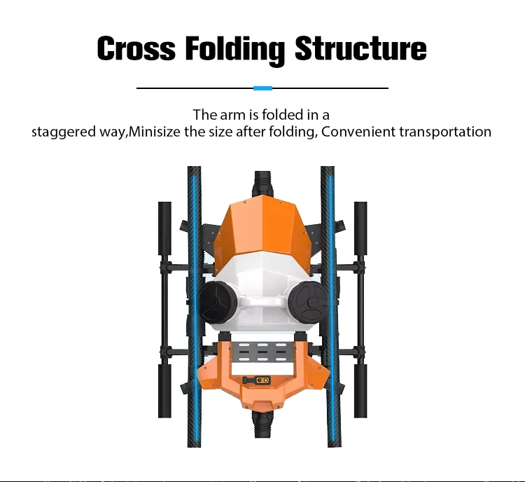 6-axis Eft G610 Drone Frame Farming Uav With 10l Tank Pesticide ...