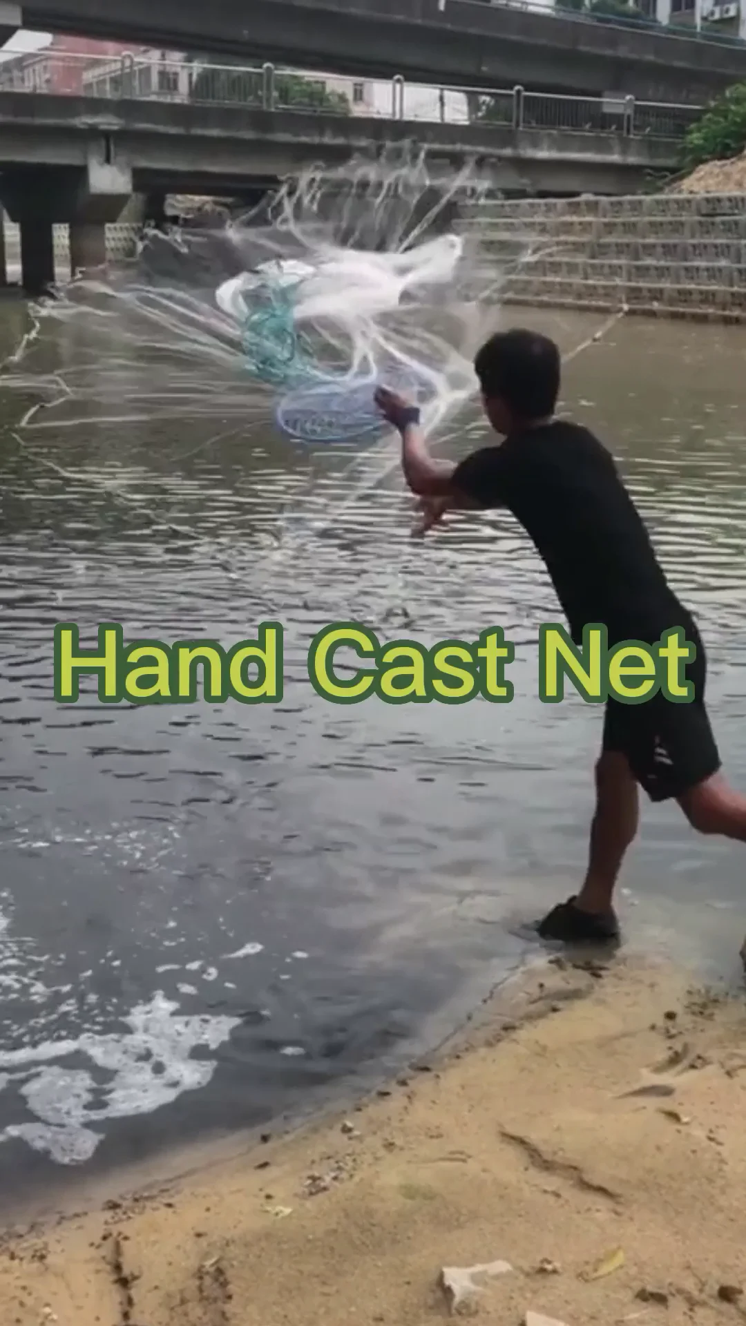 Hand Throwing Drawing Cast Catch Fish Nylon Network Spin Diameter Bait ...