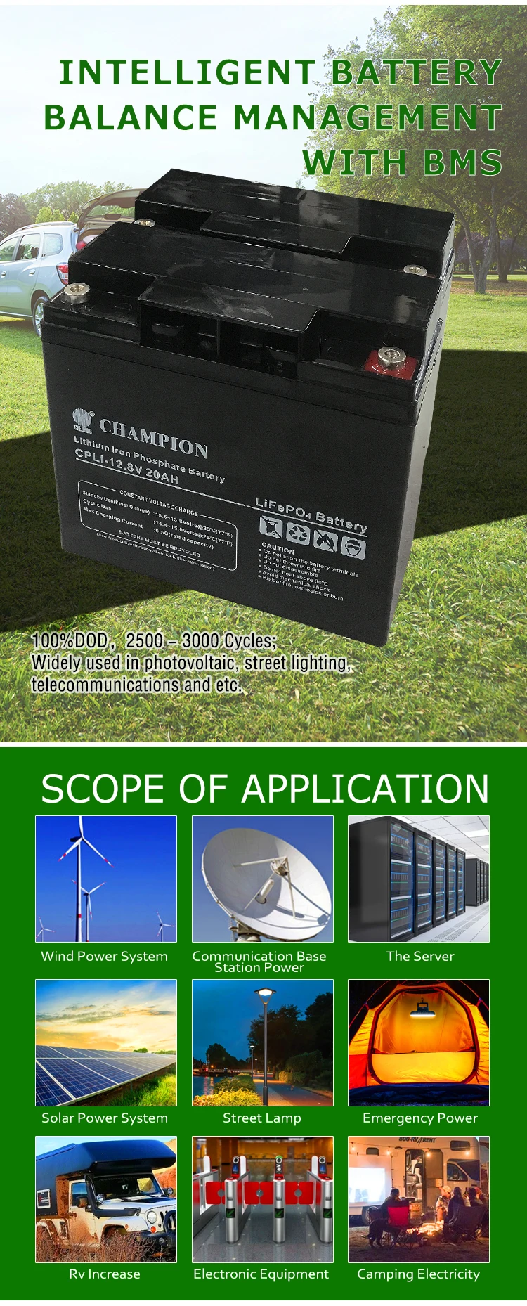 Lead Acid Replacement Li-ion Batteries 12v20ah Rechargeable Lifepo4 Ion ...