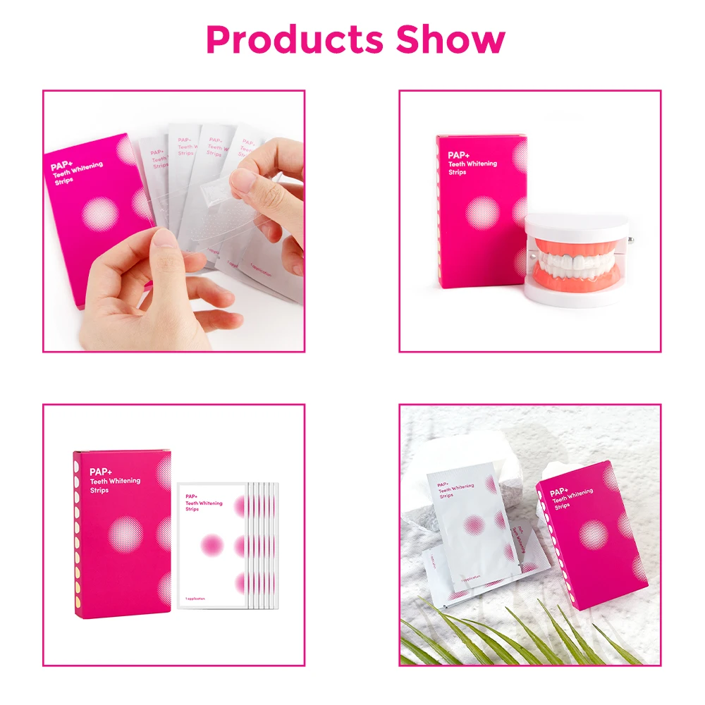 PAP+ Teeth Whitening Strips - Professional & Easy to Use
