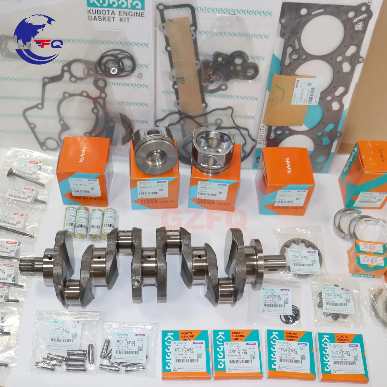 Genuine Kubota Engine Overhaul Repair Kit V2403-t V3800-t V2607 V3307 ...