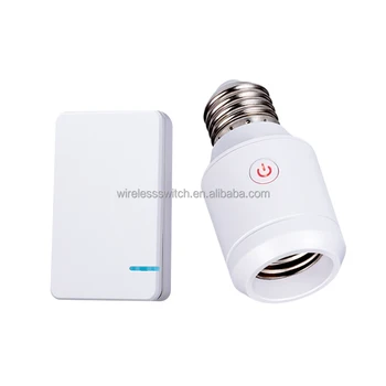 Remote Control Light Socket Wall Mount Switch E26 E27 Lamp Socket ...