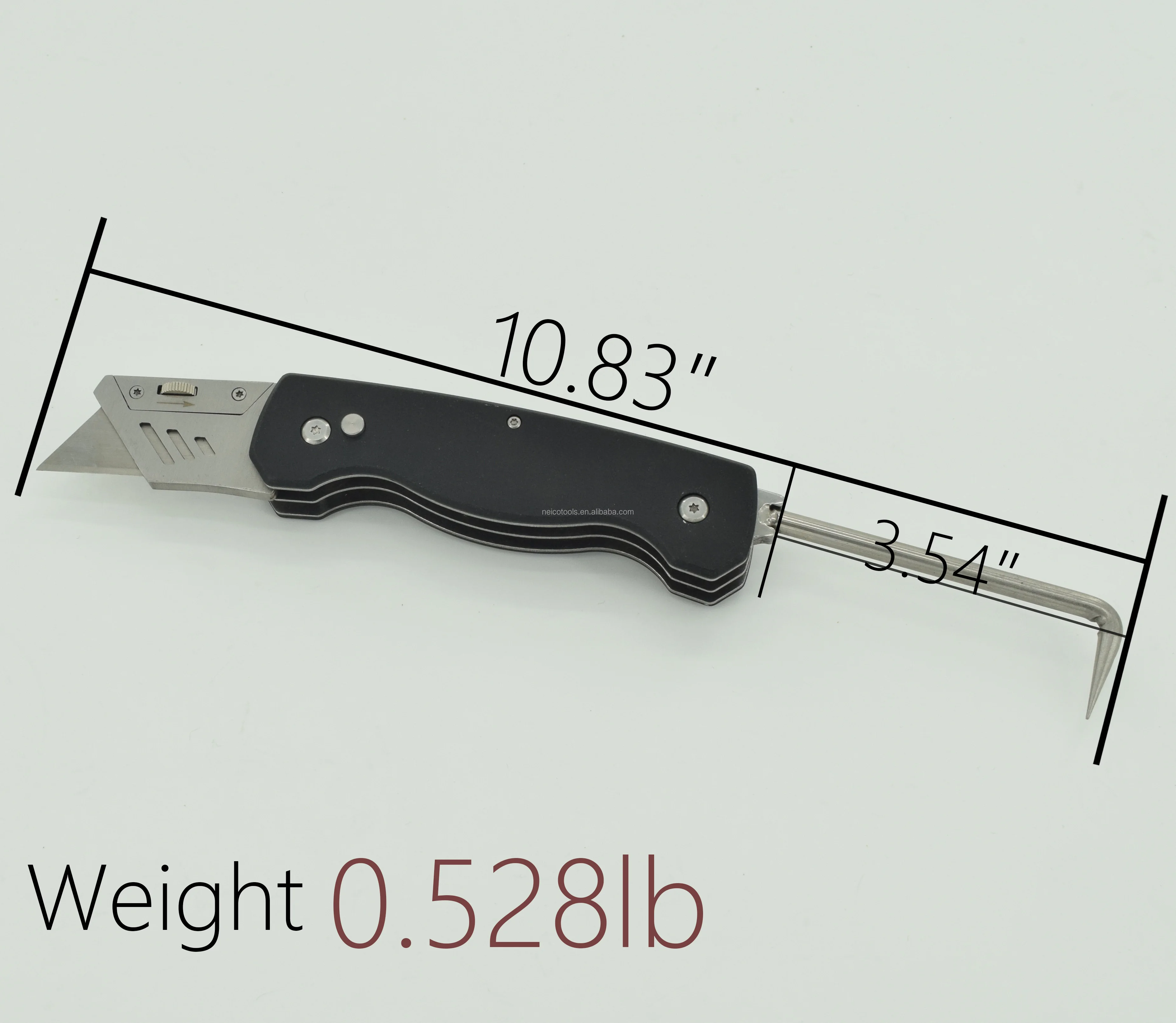 Heavy Duty Folding Roofing Utility Knife - 10 Pcs Blades