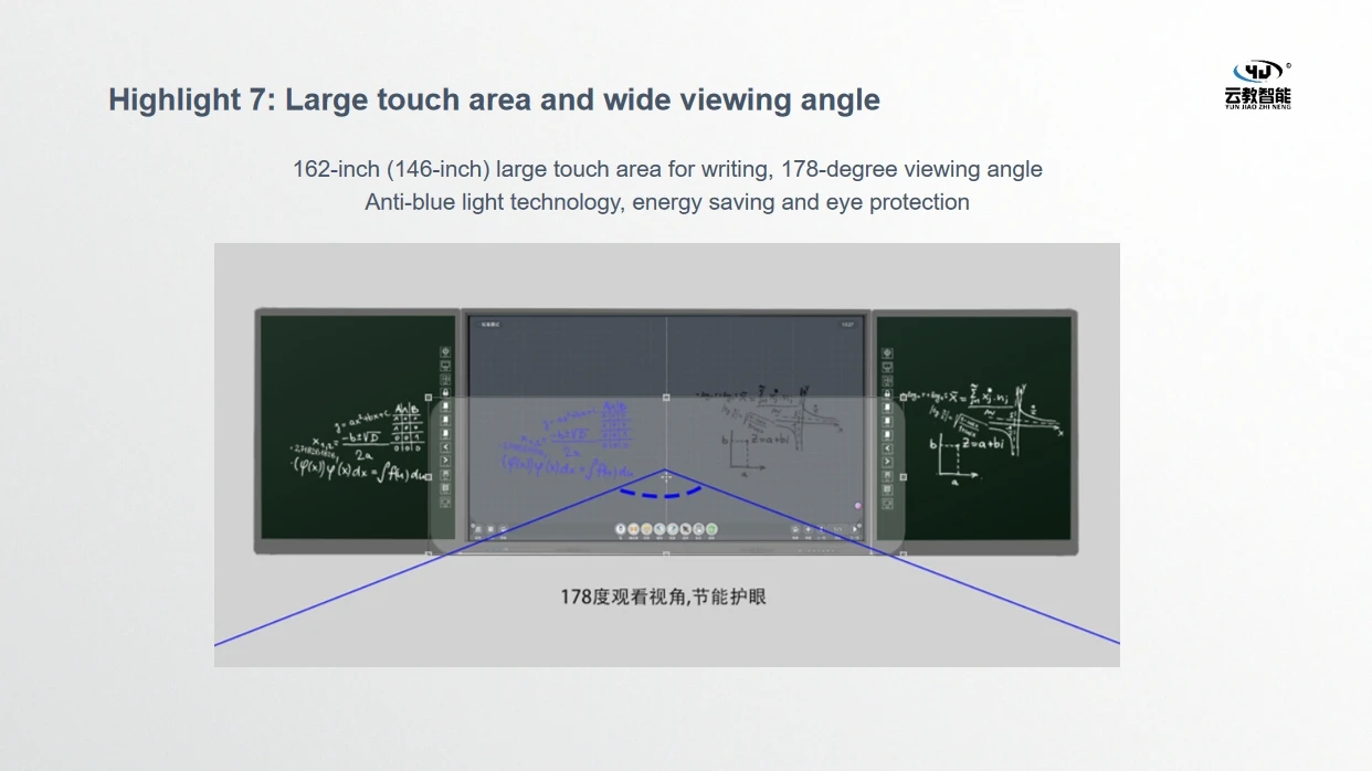 86 Inch LED Recordable Blackboard 20 Point Internet Electronic ...