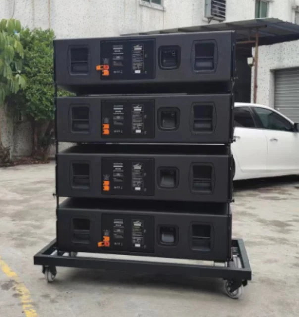 Admark 3 Way Active Double 12 Inch Line Array Speakers System