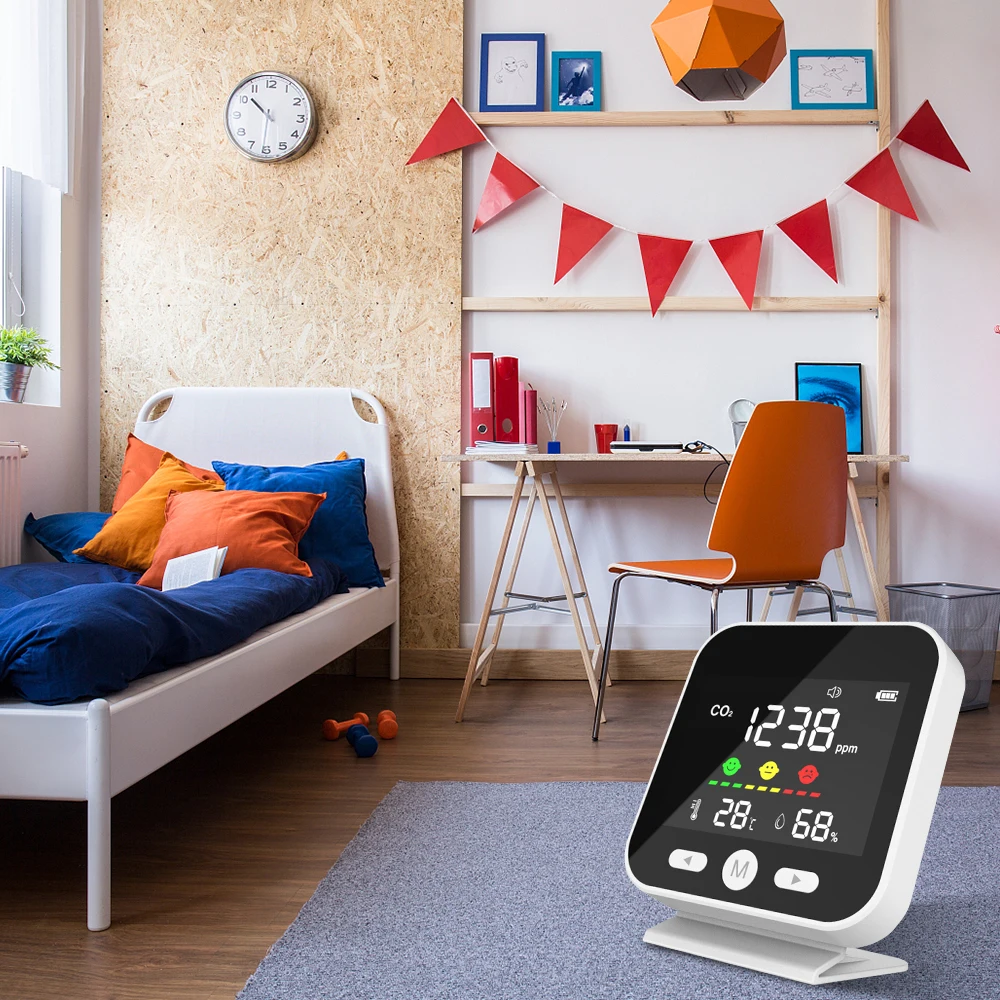 DM89 Co2 미터 실내 대기 질 모니터 LEd 이산화탄소 온도 및 습도 감지기 NDIR 센서 분석기| Alibaba.com