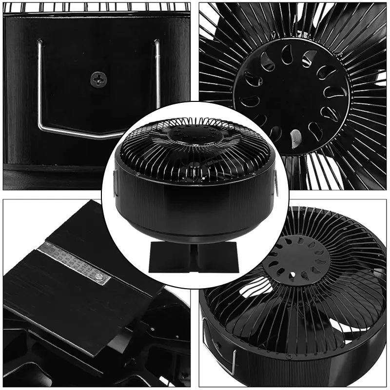 Modern Aluminum Alloy Non Powered Fan Fireplace Accessories, Wood ...
