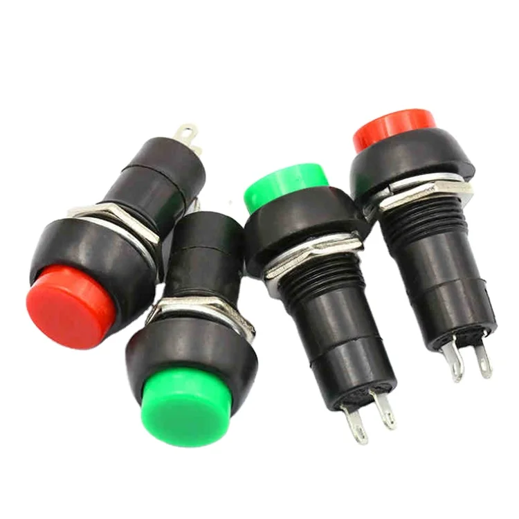 M12 M16 M8 M10 M20 12v 3a Plastic Reset And Lock Push Button Switch ...