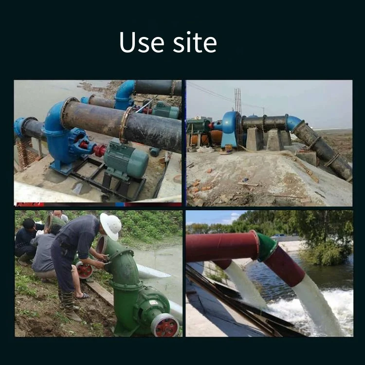 Large Diameter Engineering Silt Drainage Pump 40 Hp Diesel Mixed Flow ...