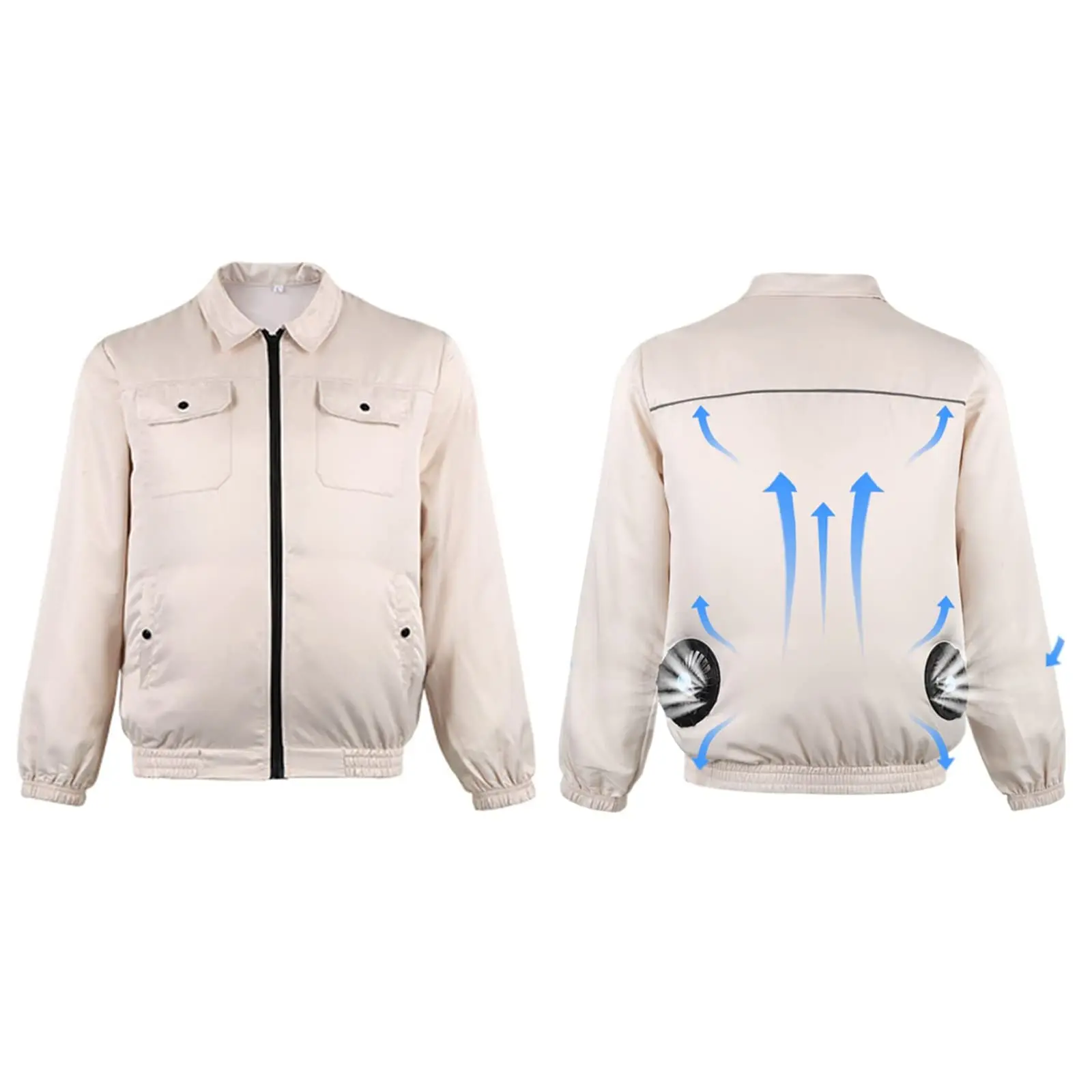 Air Conditioned Cooling Fan Vest Summer Smart Cool Fishing Suit ...