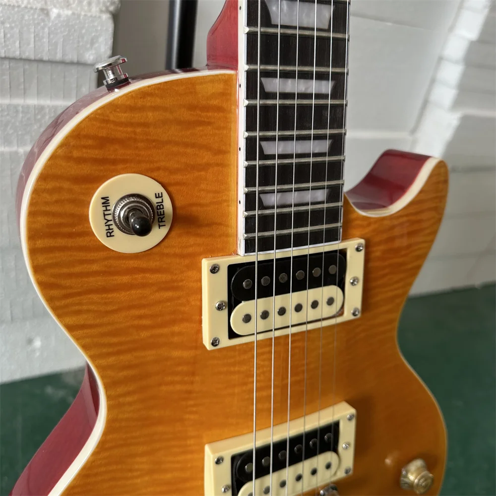 Factory Directly Lp Gold /bule/white Color Electric Guitar With Pickups ...