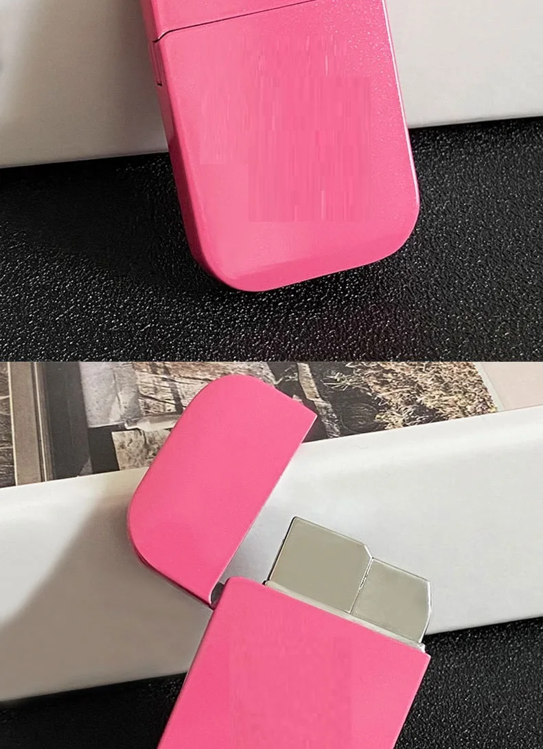 Wholesale Pink Metal Lighter Windproof Pink Flame Cute Lighter For ...