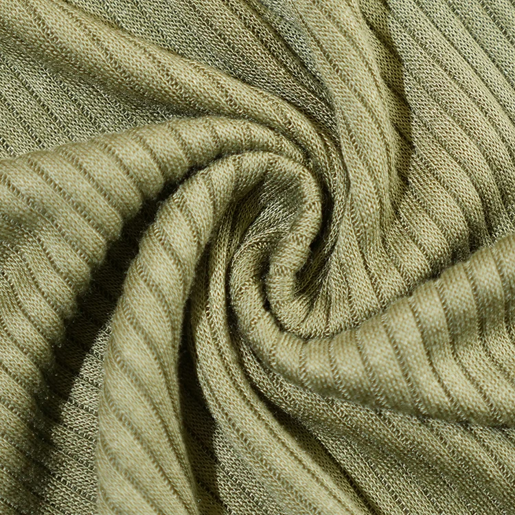 Hot Sell Polyester Rayon Spandex Stripe Knitted Rib Hacci Fabric - Buy ...