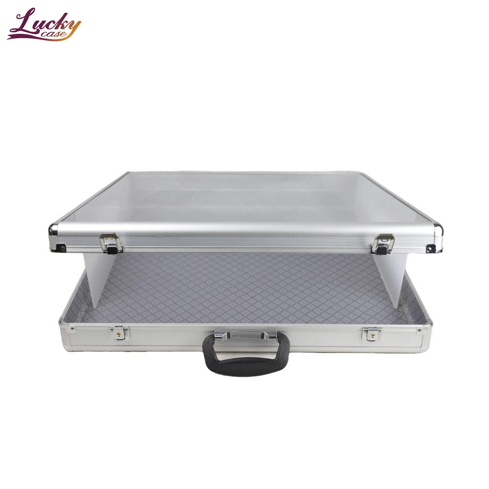 Aluminum Glass Top Display Locking Travel Table Counter Top Case