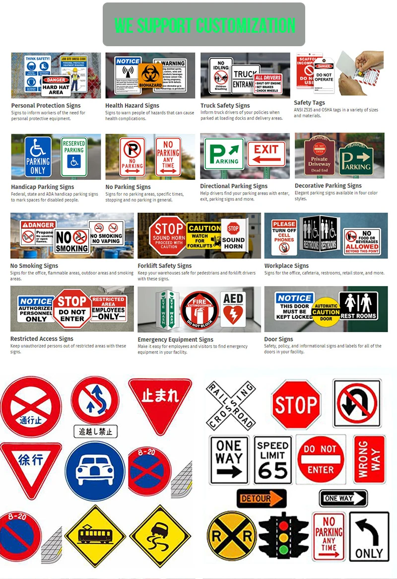 Wholesale Road Signs Wall Decal Traffic Road Parking Speed Limit Sign ...