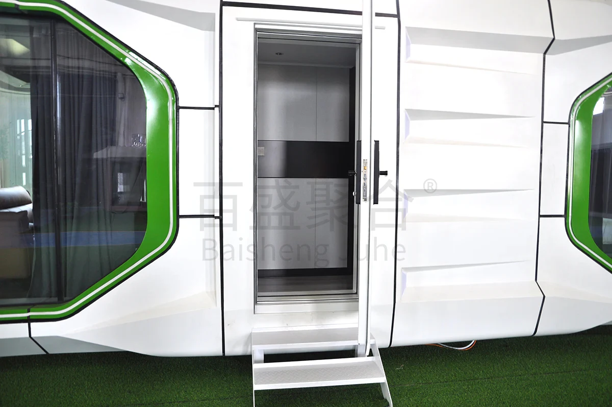 Luxury Eco Prefab Outdoor Space Capsule Home 2 Bedrooms