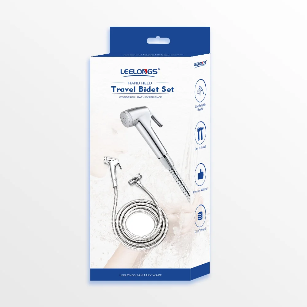 Leelongs Full Set Plastic Toilet Travel Shattaf Bidet Shower