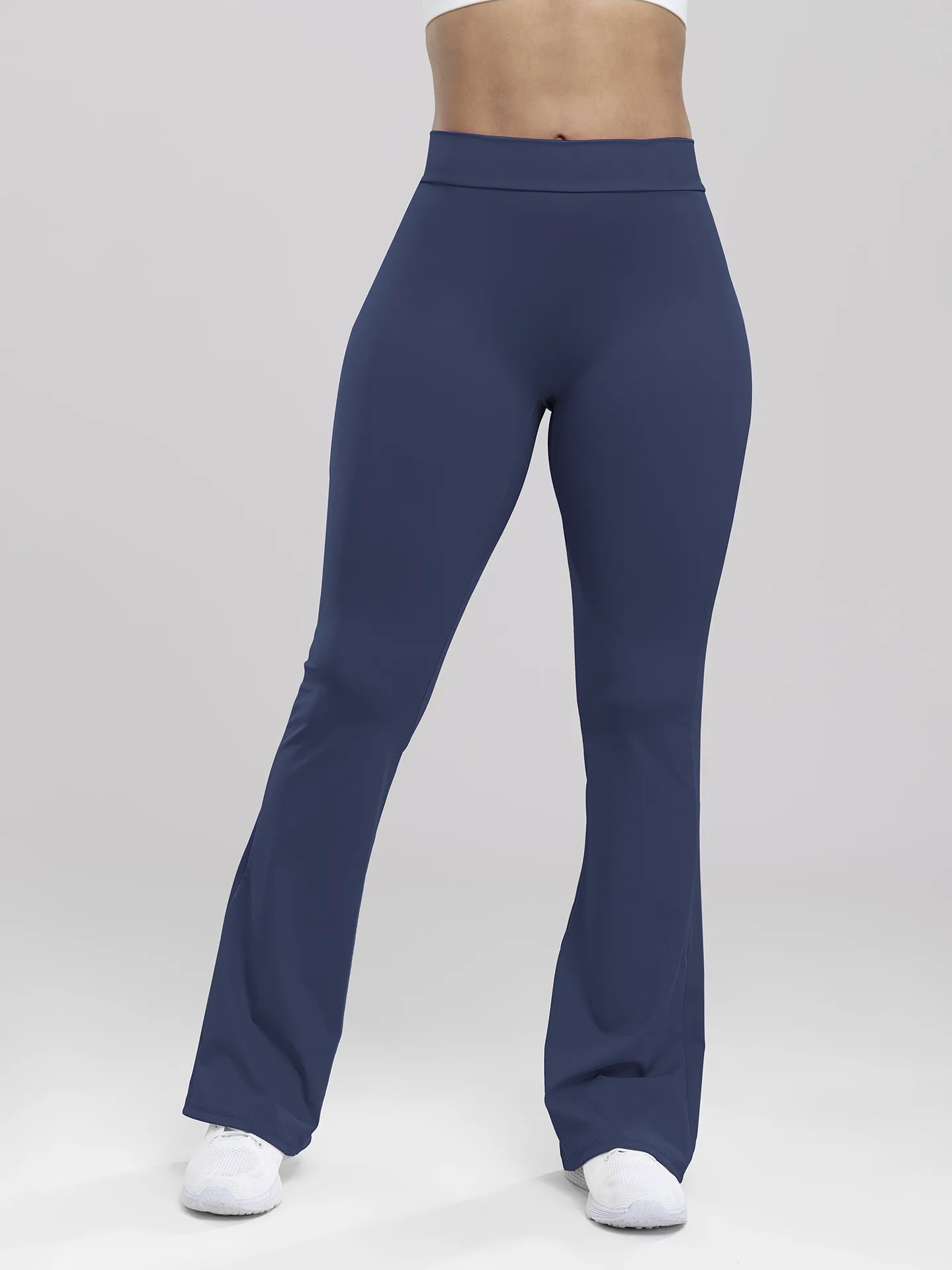 V-shaped Hip Lift Yoga Pants Flare Leggings Women High Waist Wide Leg ...