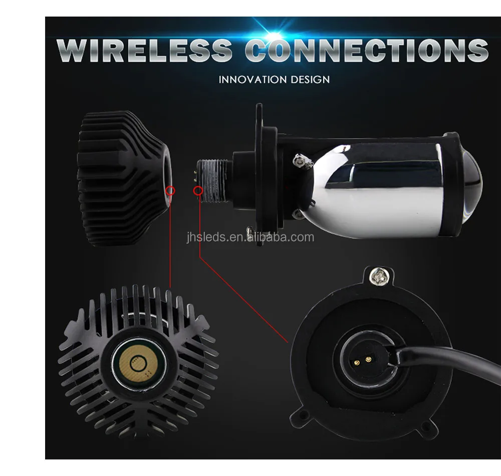 Jhs H4 High Low Beam Led Headlight 8000lm 60w Y6 Mini Projector Lens ...