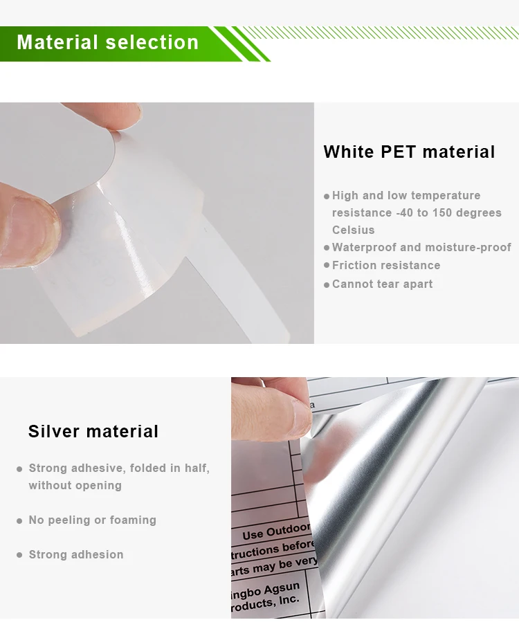 Custom Printing Waterproof Adhesive Vinyl Power Cable Label Sticker ...