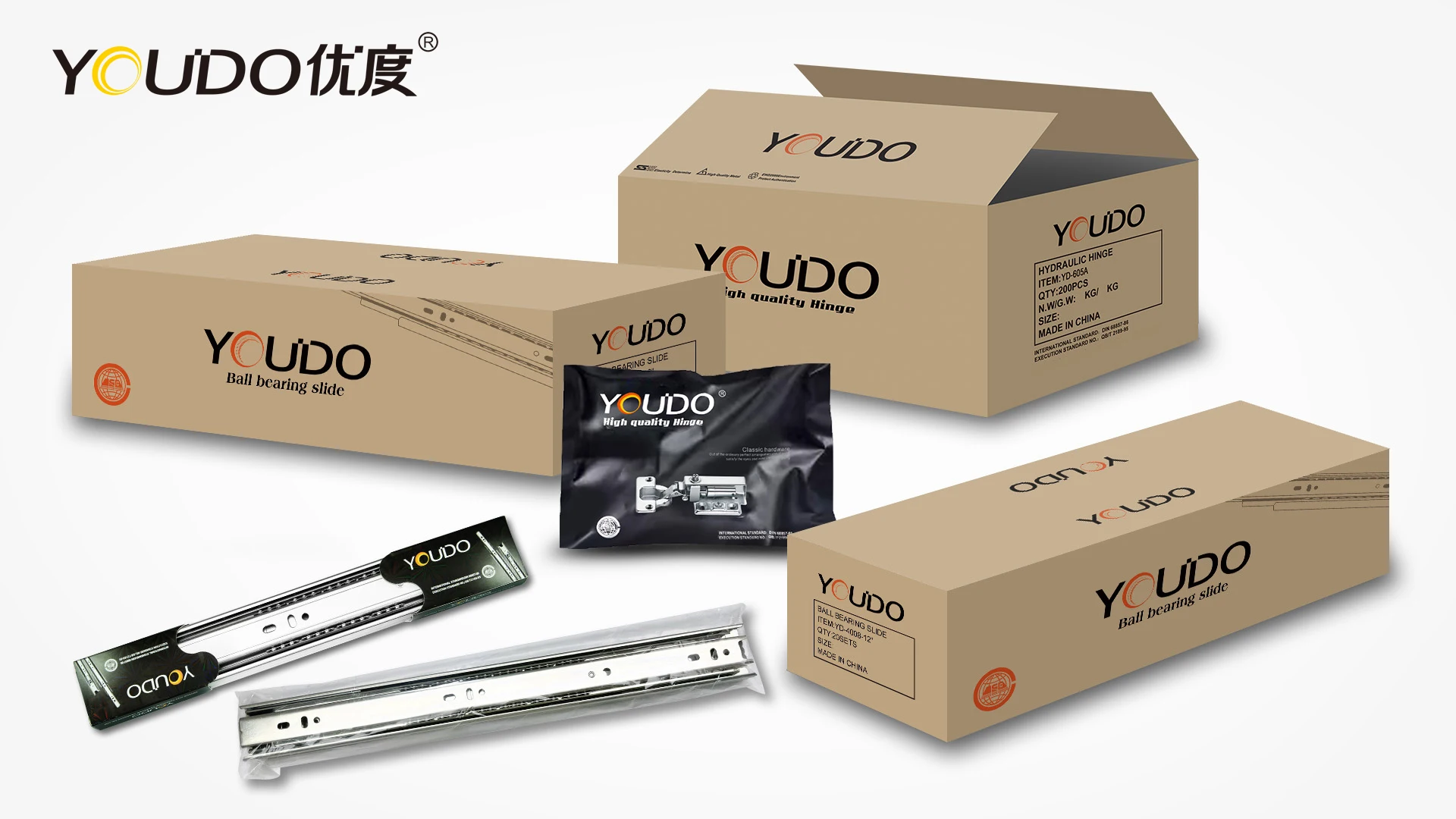 2 Fold Self Hydraulic Telescopic Drawer Runner Slides Undermount Full ...