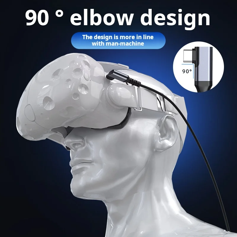 Vr Cable Usb3.0 To Type C90 Degree Elbow 5g High Speed Transmission 3a ...