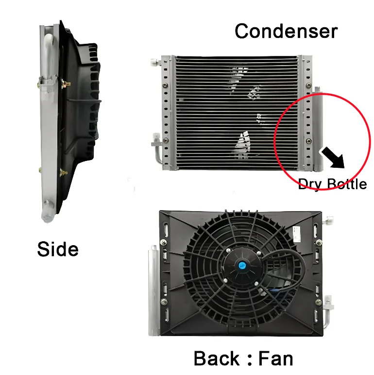 Mini 12V/24V Underdash Air Conditioner Kit for Universal Cars