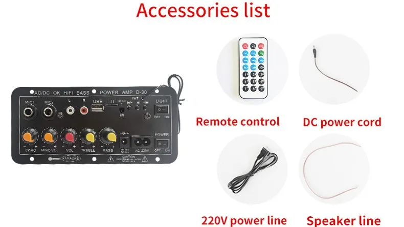 Customistable 220v 12v 24v Digital Dual Reverb Microphone Karaoke Board ...