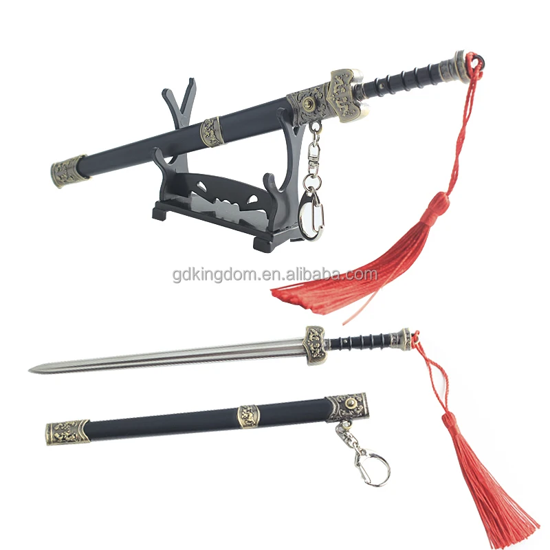 Famous History Sword - Ancient Chinese Tai E Bronze Keychain