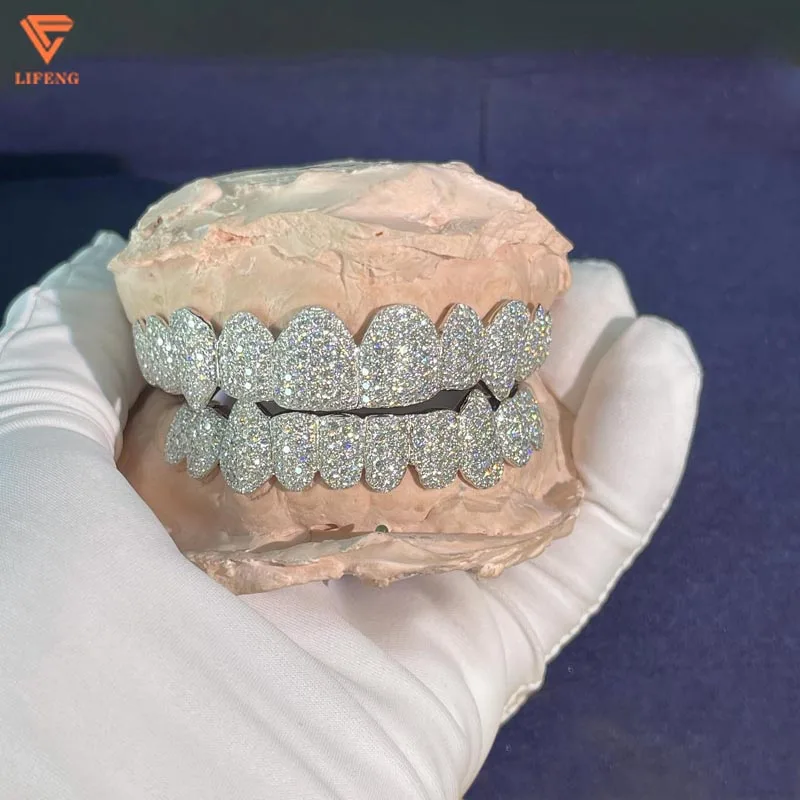Lifeng Jewelry Deep Perm Cut Grillz Custom VVS Moissanite