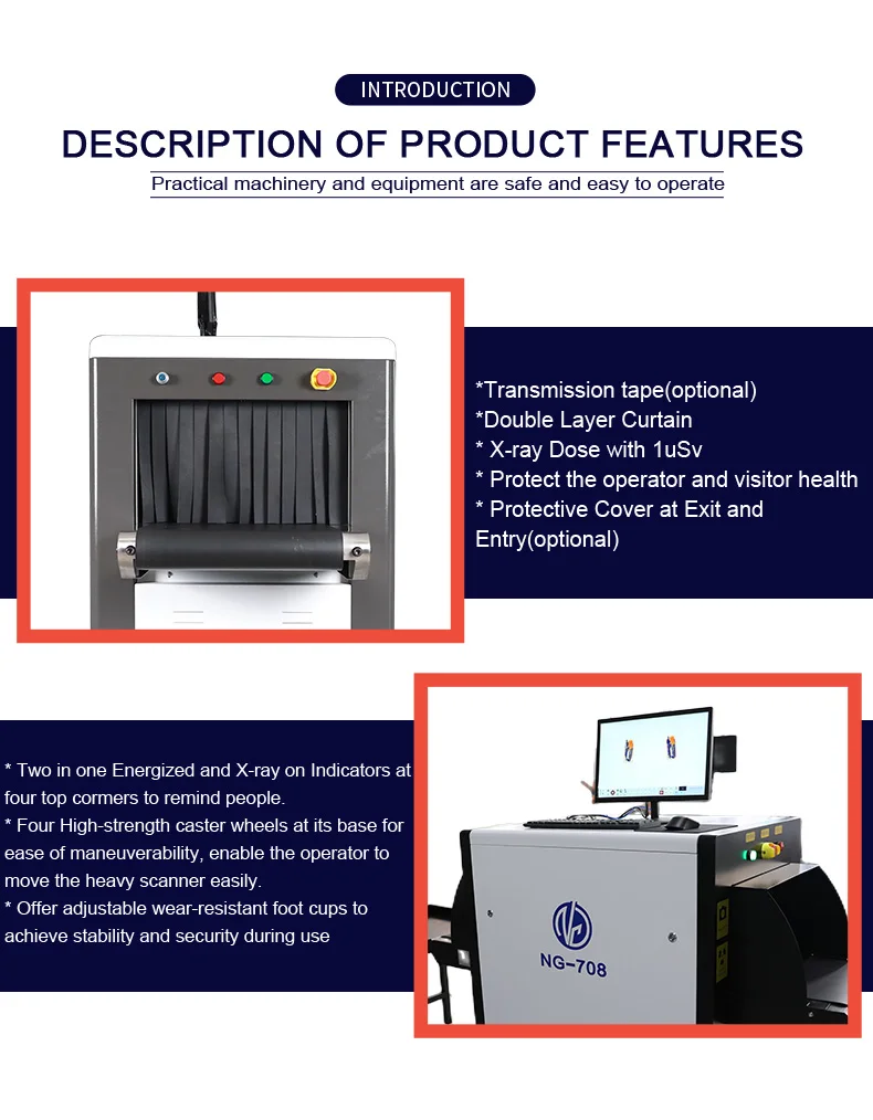 X-ray Luggage Inspection Scanner Baggage X-ray Baggage Scanner Parts X ...