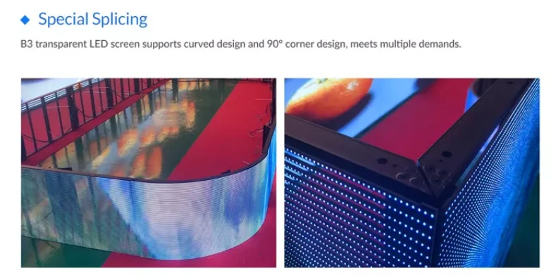 Flexible Led Screen Transparent Easy Installation Flexible Led Screen ...