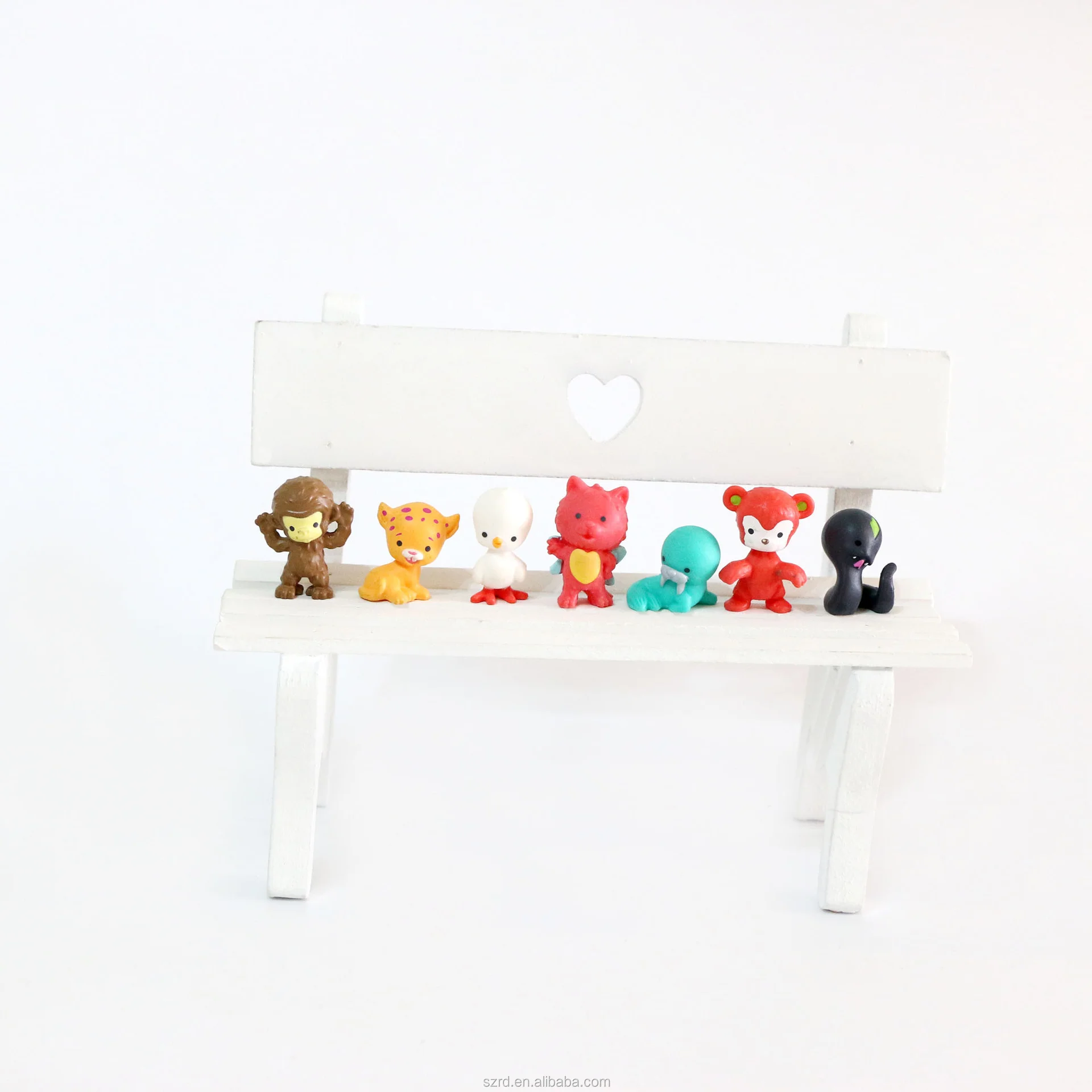 Secy Anime - Mini PVC Animal Figures for Capsule Toys