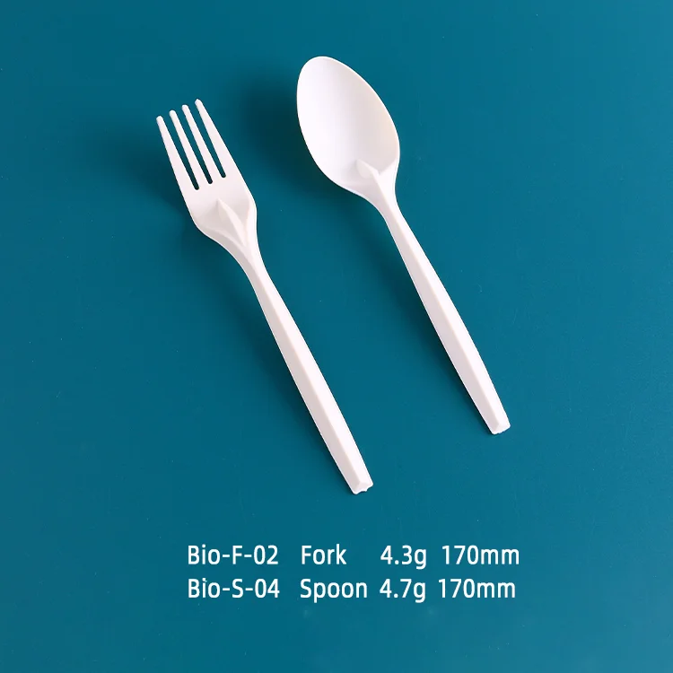 Heavy Duty Disposable Spoon Fork Cutlery Biodegradable Disposable ...