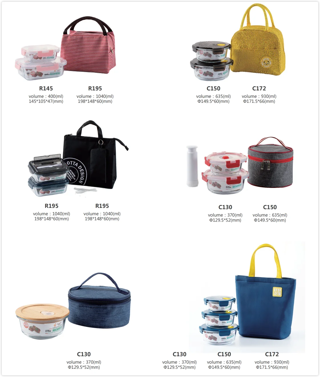 Glass Container Tempered Glass Food Container For Microwave Oven Bowl ...