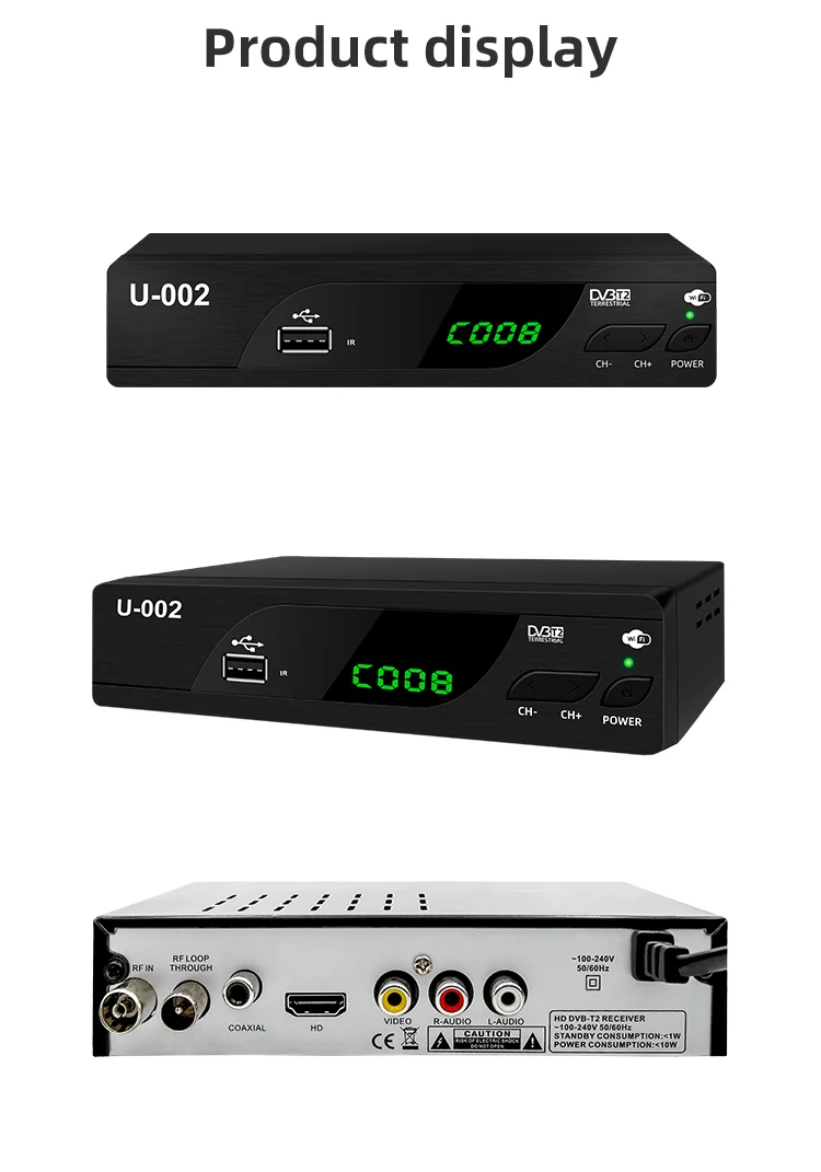 Malaysia In Stock Dvb T2 Settop Box H264 T2 Tv Receiver Hd Out Dvb T2 ...