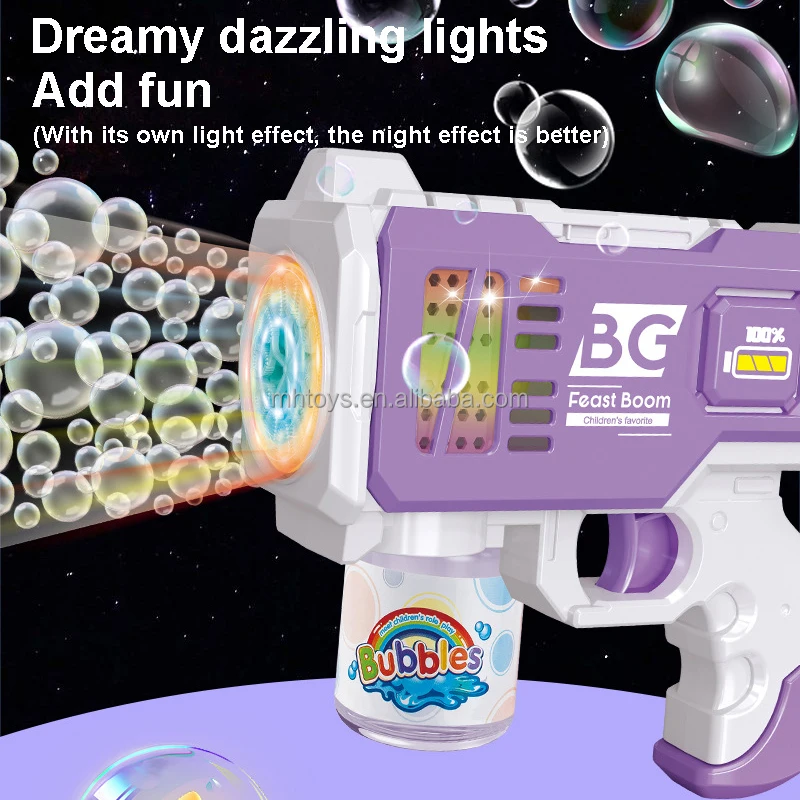 12 Holes Electric Bubble Machine Gun Toy for Kids