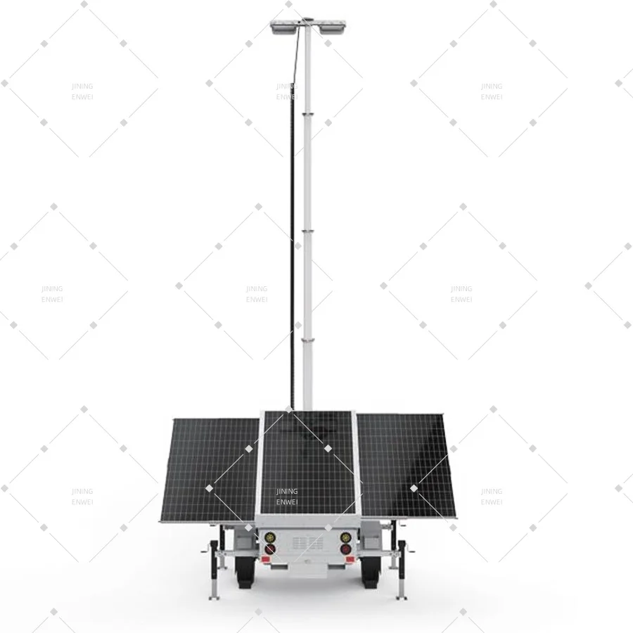 Mobile Solar Energy System LED Lights Lighting Trailers for Outdoor ...