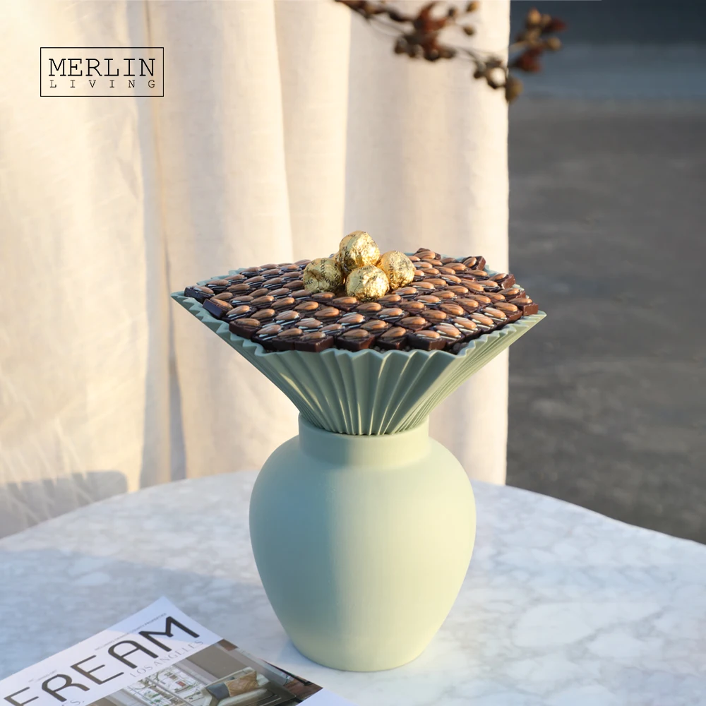 Merlin Living Colorful Chocolate Ceramic Jar Ceramic Home Decor Jar ...