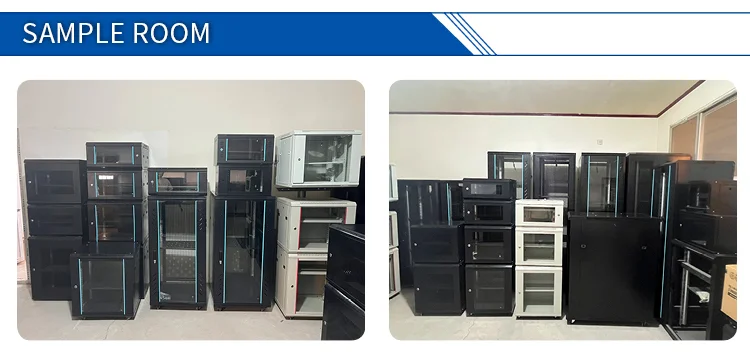 6U Server Enclosures Telecom Cabinet Rack Glass Door Server Rack Mount ...