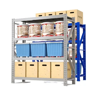 Customized Medium Duty Adjustable Steel Warehouse Racking System Medium ...