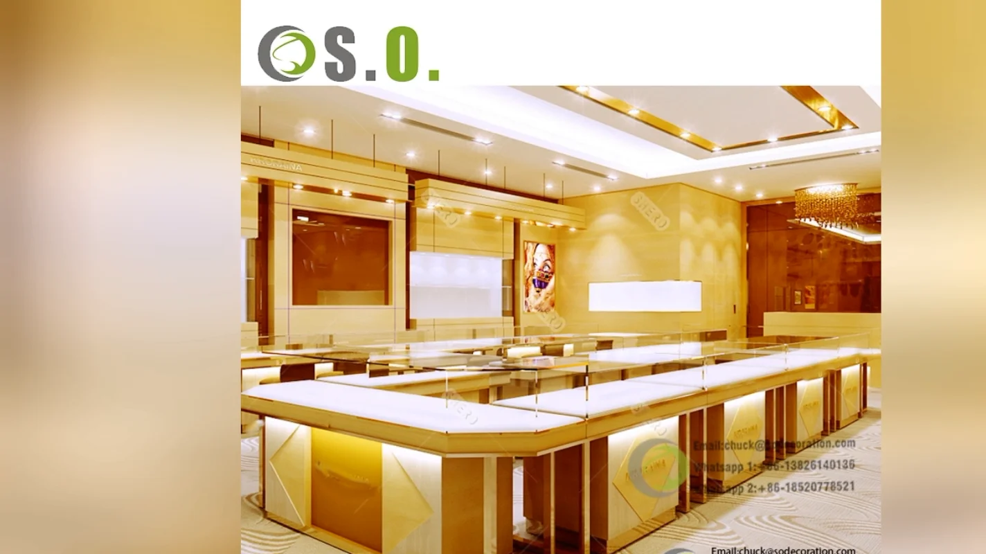 Luxury Jewelry Showcases Glass Display Jewelry Display Cabine Jewelry ...