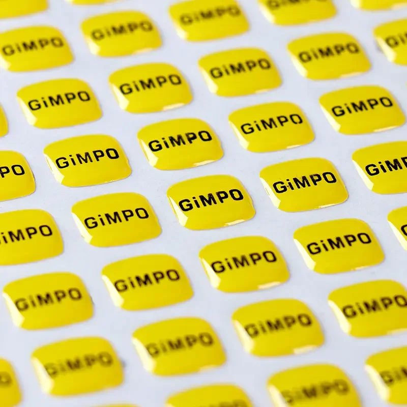 Custom Printed 3D Epoxy Dome Logo Sticker - Strong Adhesive